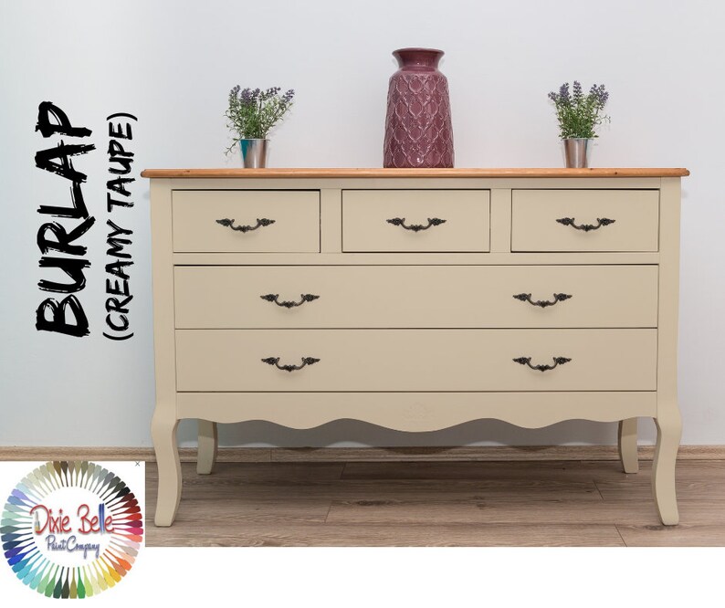 BURLAP Chalk Paint Beige Chalk Paint Dixie Belle Chalk - Etsy