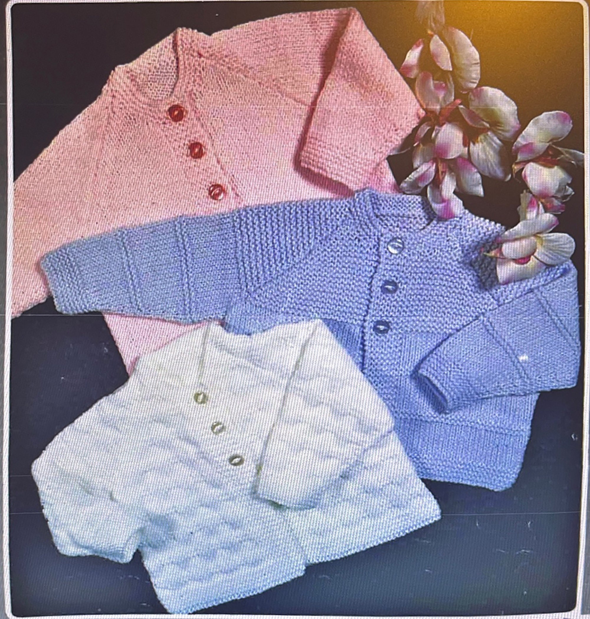 Baby Cardigans Knitting Pattern for 3 Cardigans. Double - Etsy