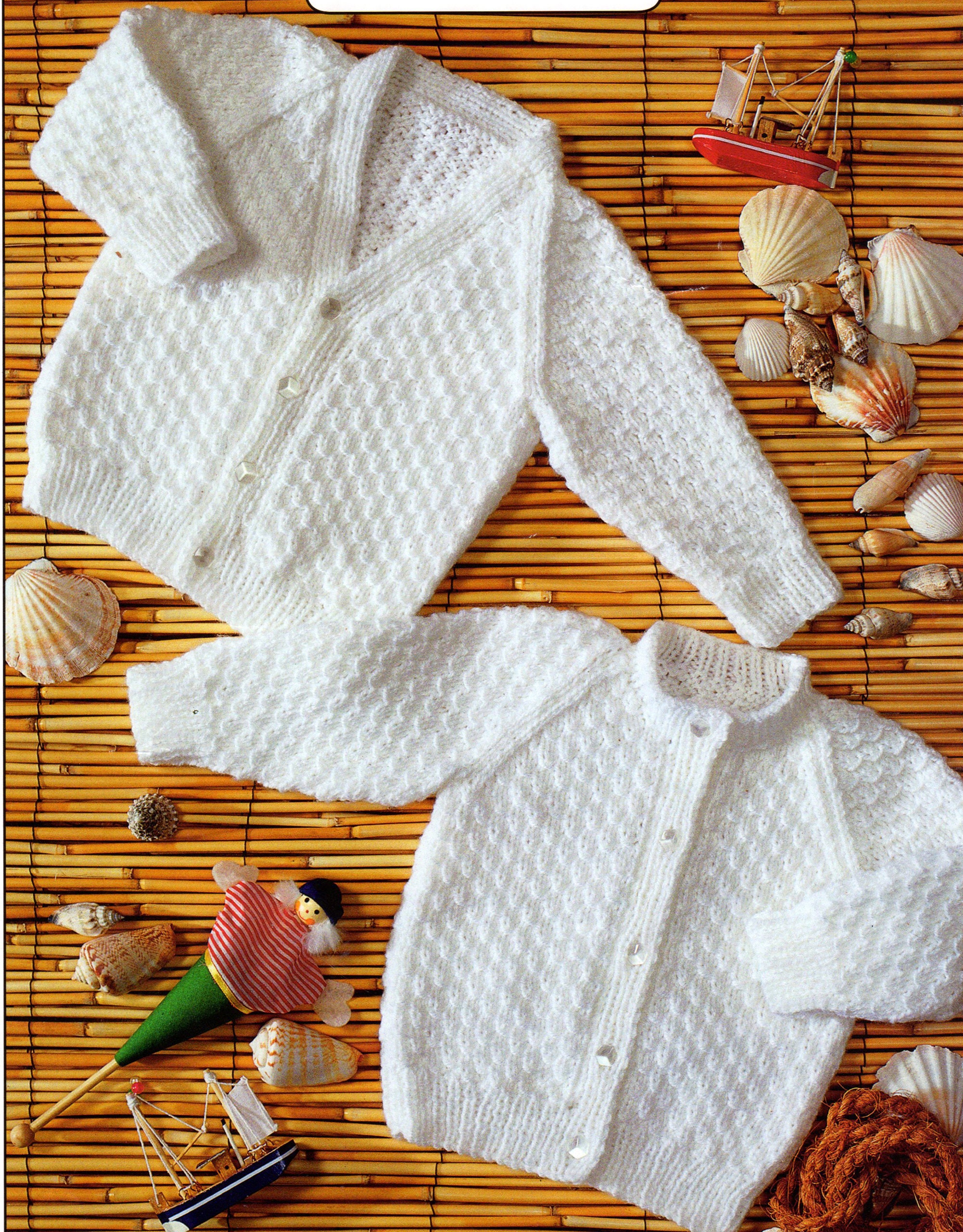 Pdf, Digital Download, Baby Cardigan Knitting Pattern, Double Knit, 2 ...