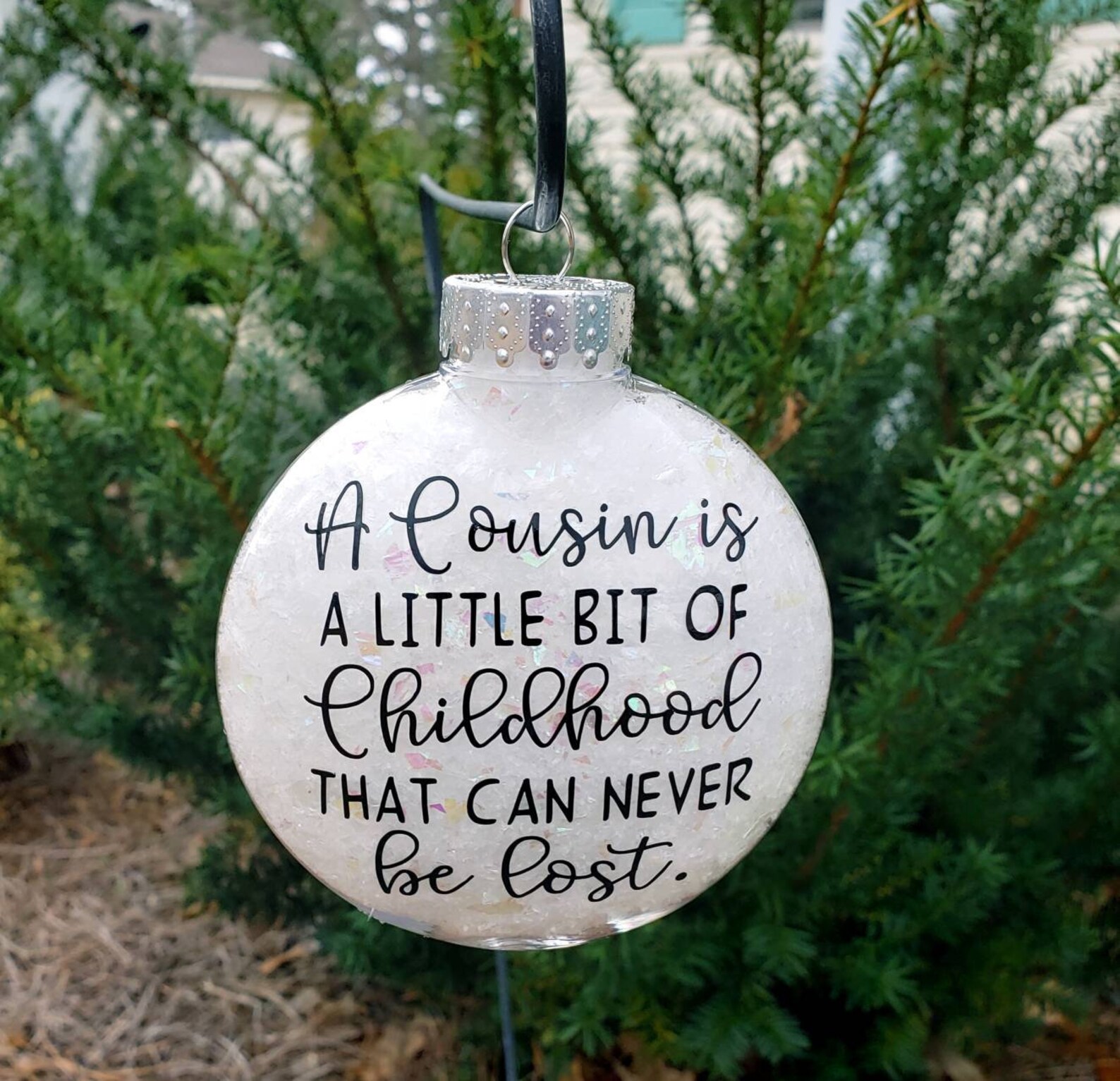 Cousin Glitter Christmas Ornament-family Gift-memories Made-cousin Crew ...