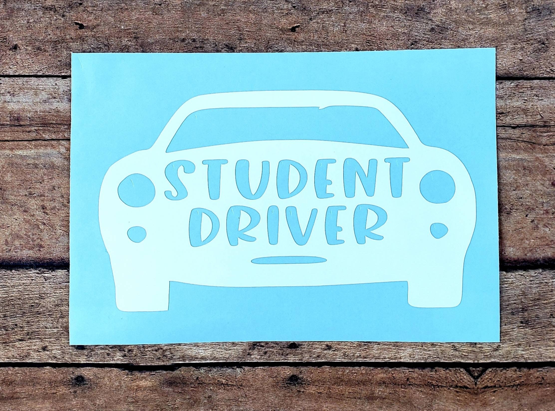6 Inch Student Driver Car Decal-learners Permit-license-teen Driver ...