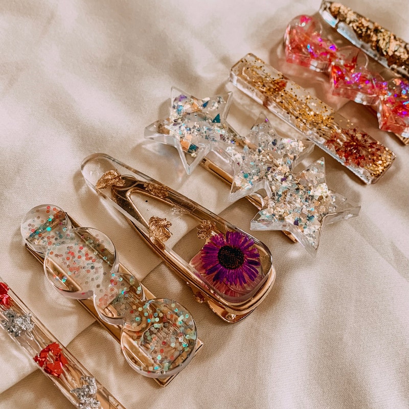 Resin Hair Clip - Etsy