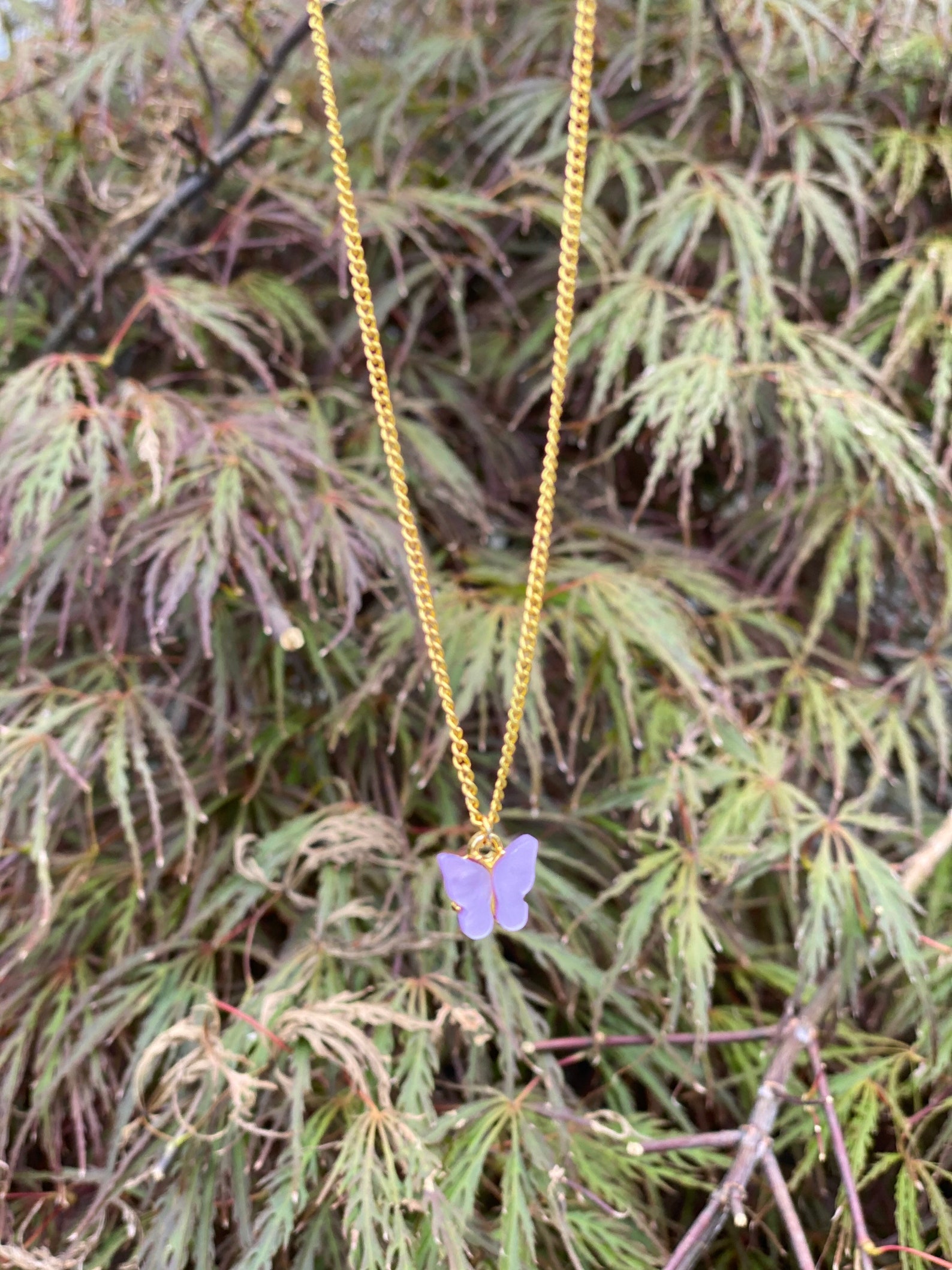 BUTTERFLY CHAIN NECKLACES - Etsy
