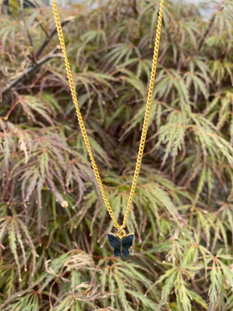 BUTTERFLY CHAIN NECKLACES - Etsy