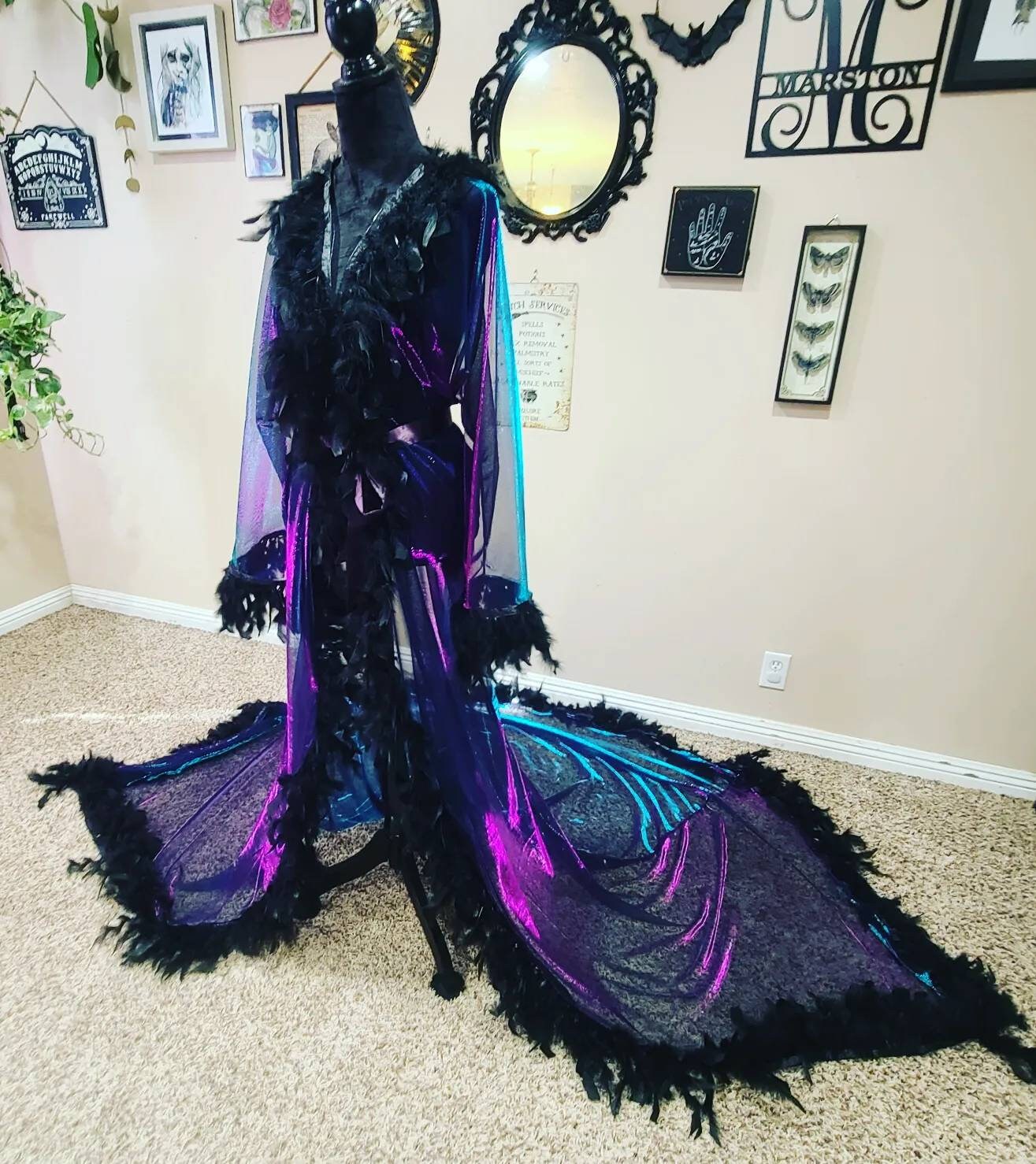 Victorian Robe Victorian Goth Goth Robe Dead Husband Robe - Etsy