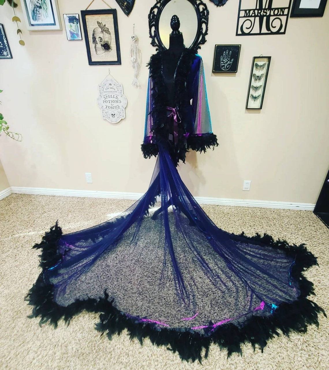 Victorian Robe Victorian Goth Goth Robe Dead Husband Robe - Etsy