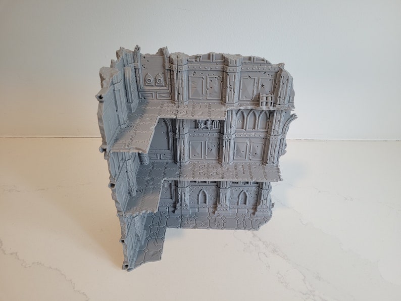 WTC Tabletop Warhammer 40k Terrain 2 Building Ruins for Use in Tabletop ...
