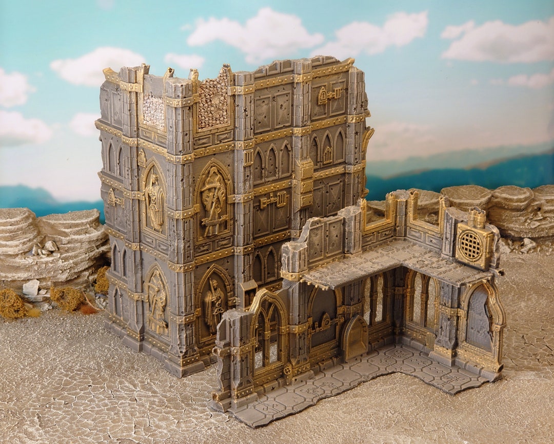 WTC Tabletop Warhammer 40k Terrain 2 Building Ruins for Use in Tabletop ...