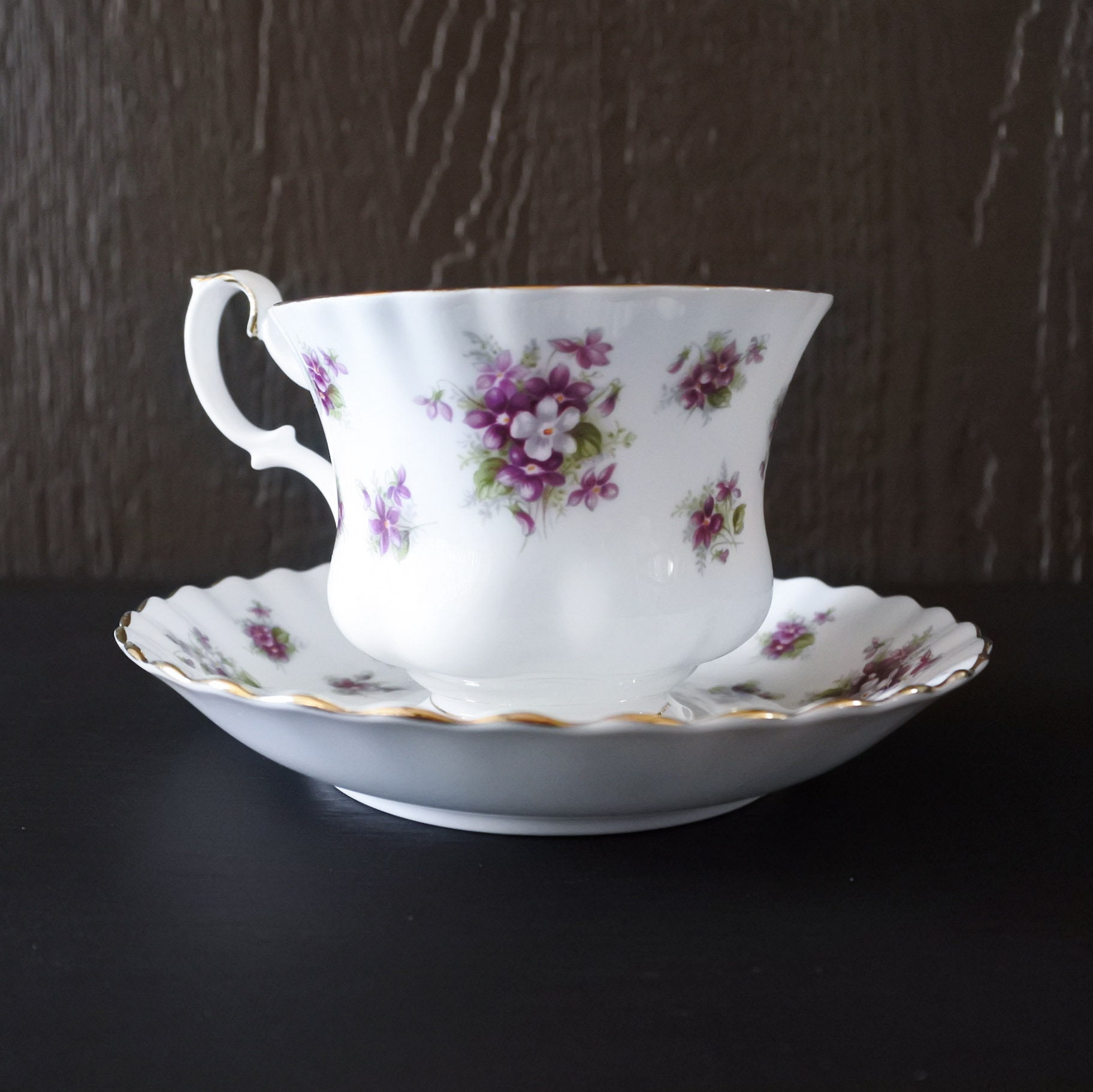 Vintage Royal Albert Sweet Violets Purple Floral Teacup & Saucer Set - Etsy