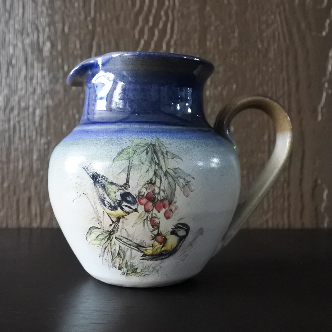 Vintage Wenlock Pottery England Studio Art Pottery Bird Pitcher Jug - Etsy