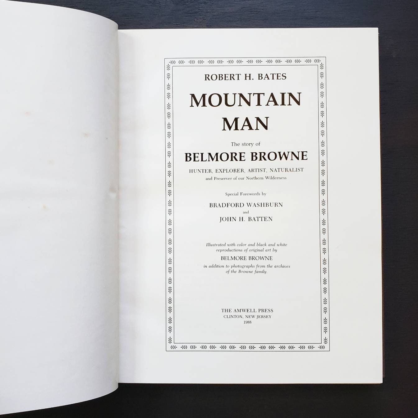 Vintage 1988 First Edition Mountain Man the Story of Belmore Brown by ...