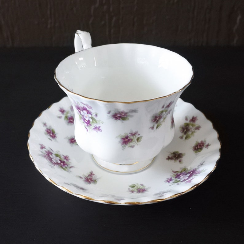 Vintage Royal Albert Sweet Violets Purple Floral Teacup & Saucer Set - Etsy