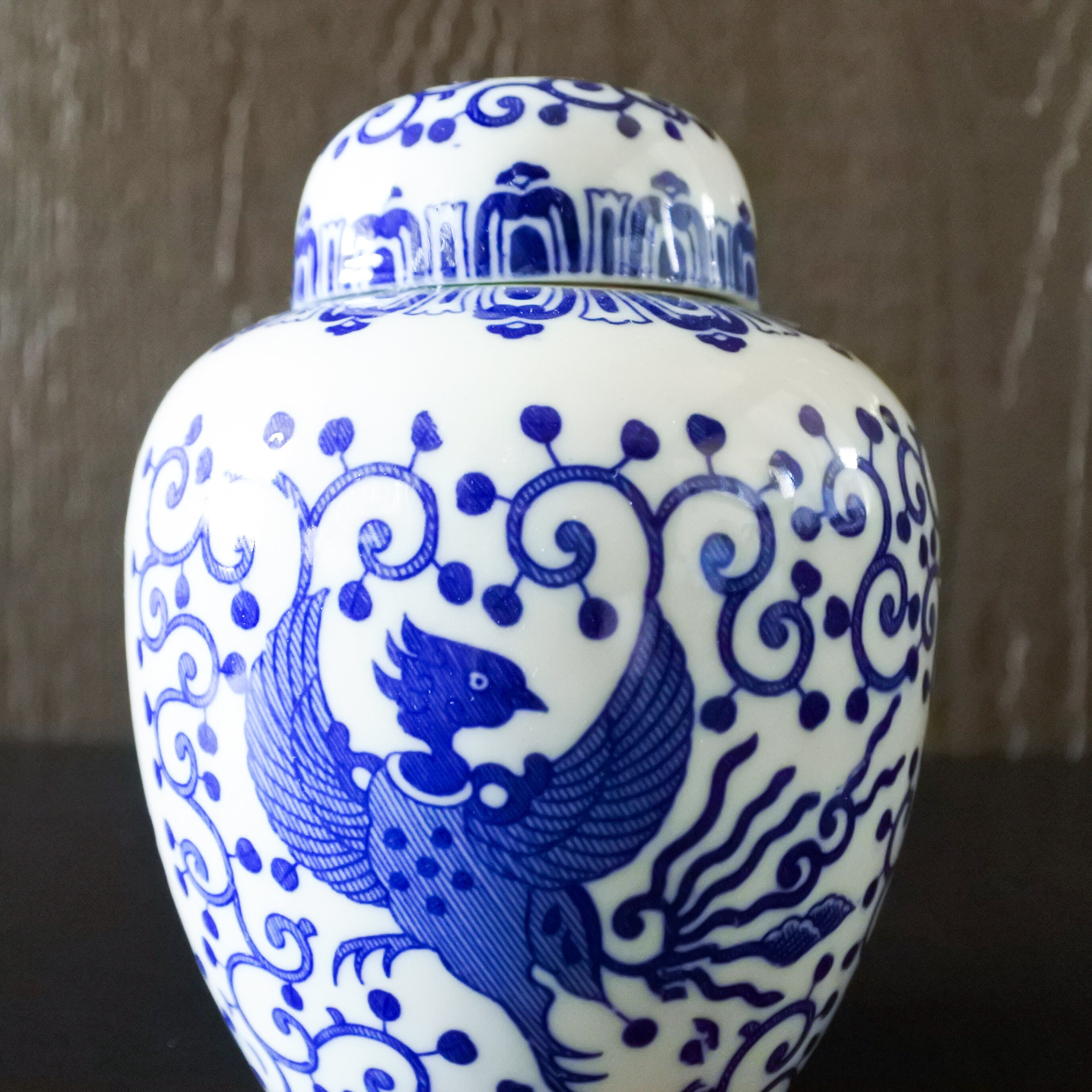 Vintage Japanese Phoenix Bird Floral Small Ginger Jar - Etsy