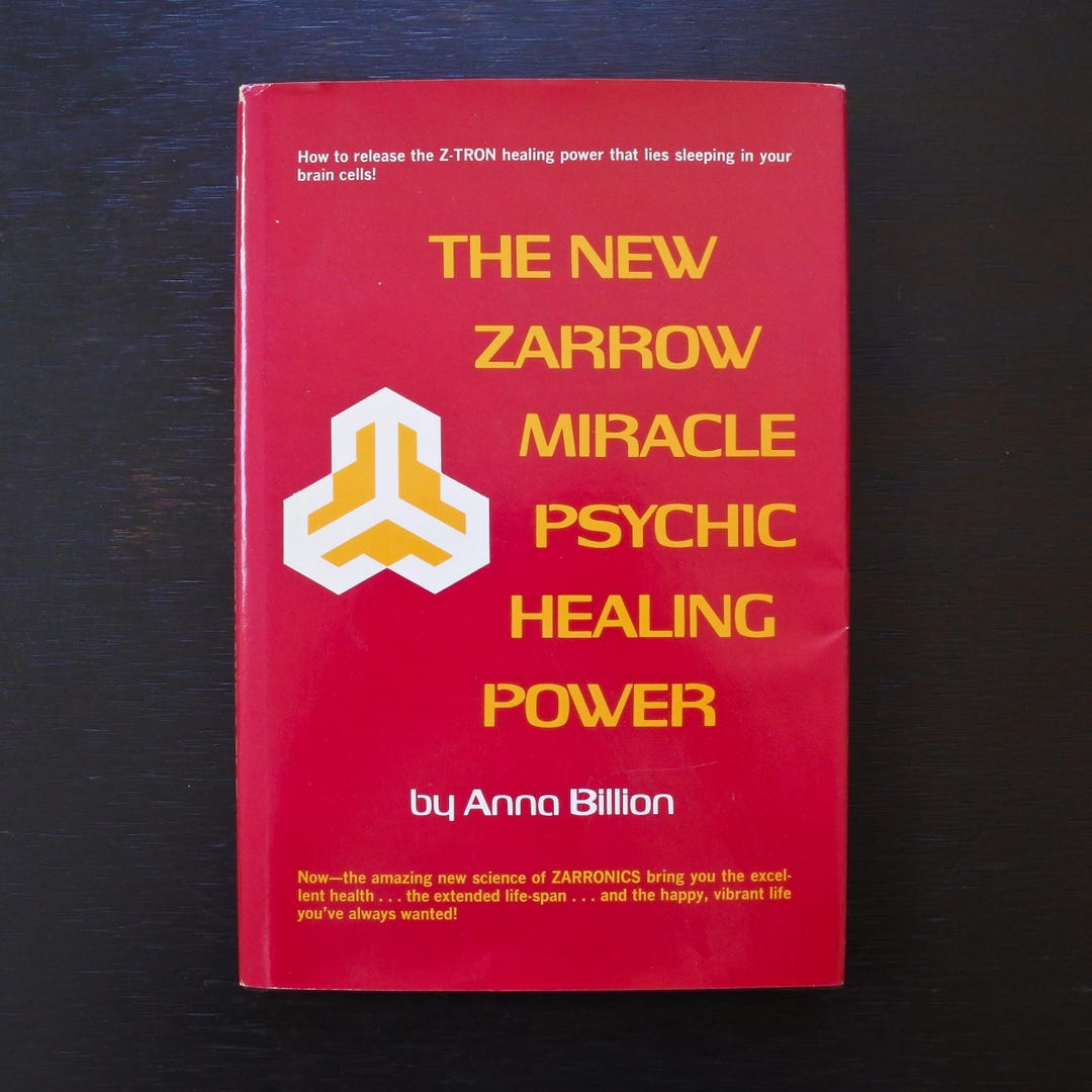Vintage 1977 the New Zarrow Miracle Psychic Healing Power by Anna ...