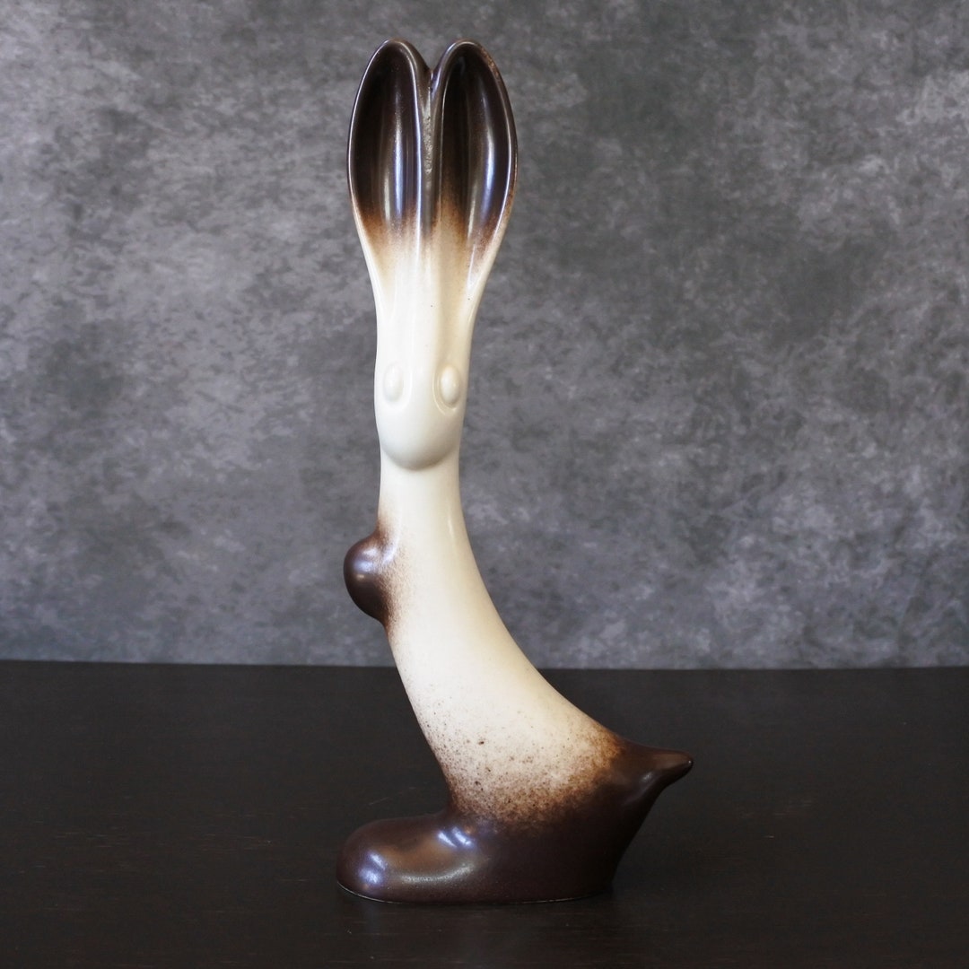 Vintage Howard Pierce Jack Rabbit Porcelain Art Pottery Mid Century ...
