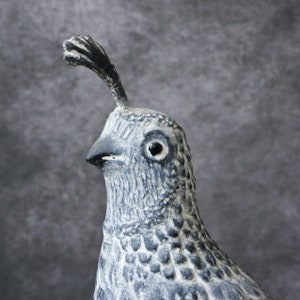 Vintage Rare Howard Pierce Large Hydrocal Quail Art Pottery Figurine ...