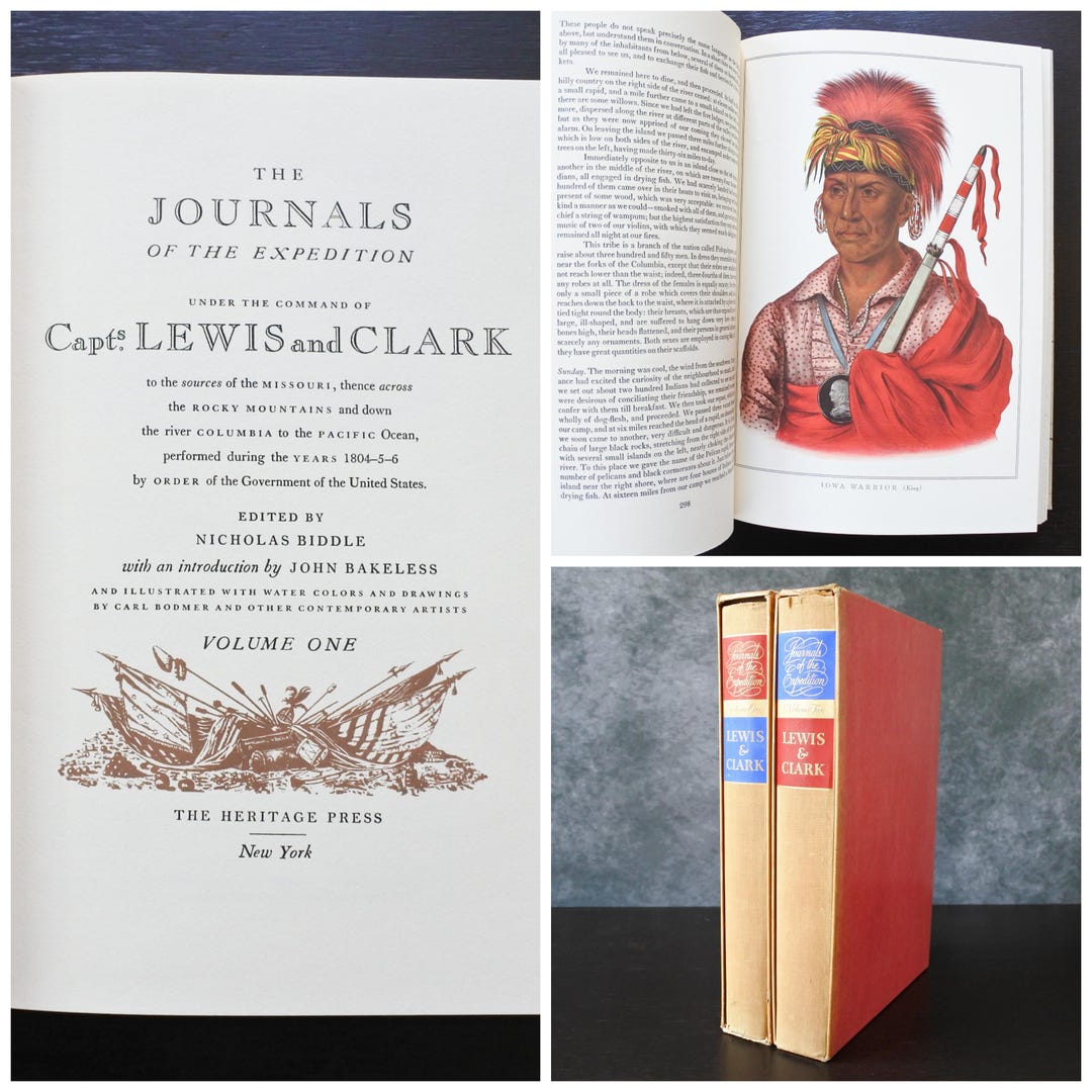 Vintage 1962 Journals of the Expedition Lewis & Clark Vol I and II, the ...