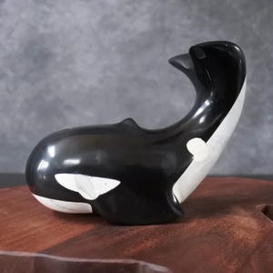 Vintage Orca Marble Stone Carving Figurine Killer Whale Sculpture - Etsy