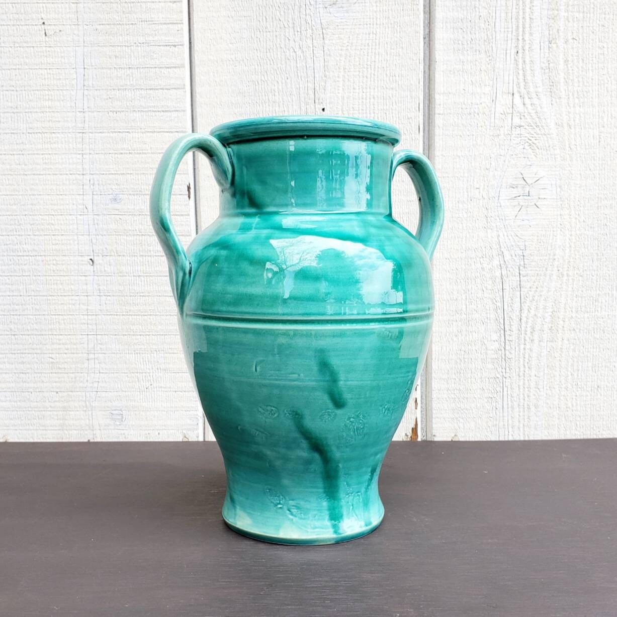 Vintage Rare Italian Jade Blue Green Pottery Barn Earthenware - Etsy