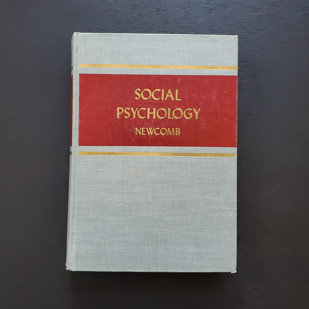 Livre à couverture rigide de Theodore M. Newcomb, 1958 Social ...