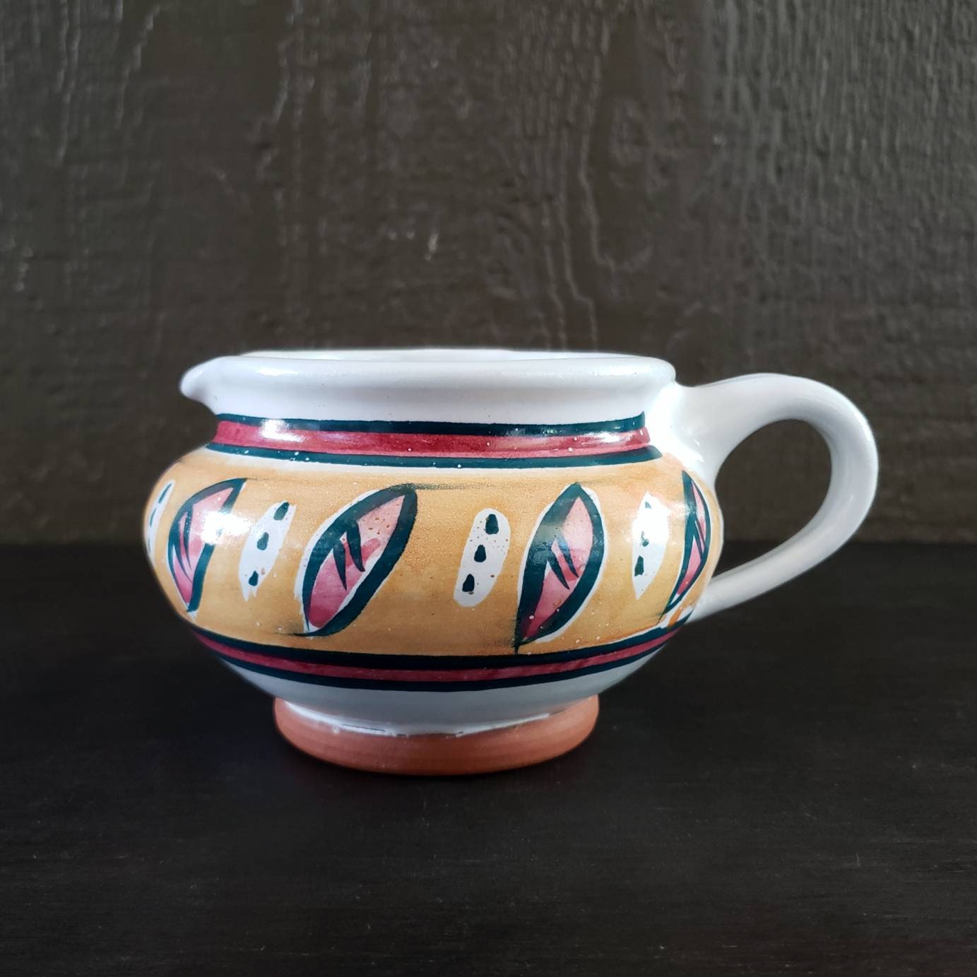 Vintage Chamberlain Handmade Wheel Thrown Art Pottery Stoneware Gravy ...