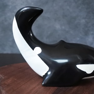 Vintage Orca Marble Stone Carving Figurine Killer Whale Sculpture - Etsy