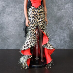 Spellbound Dolls Sandra Billotto 16" Tasha Leopard Print Red Dress ...