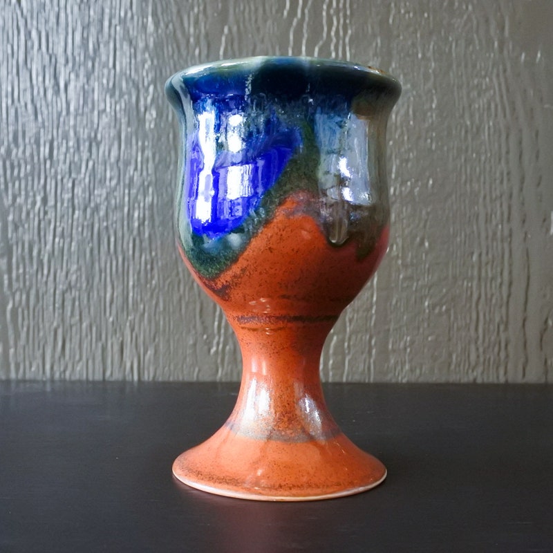 Ceramic Wine Goblet - Etsy