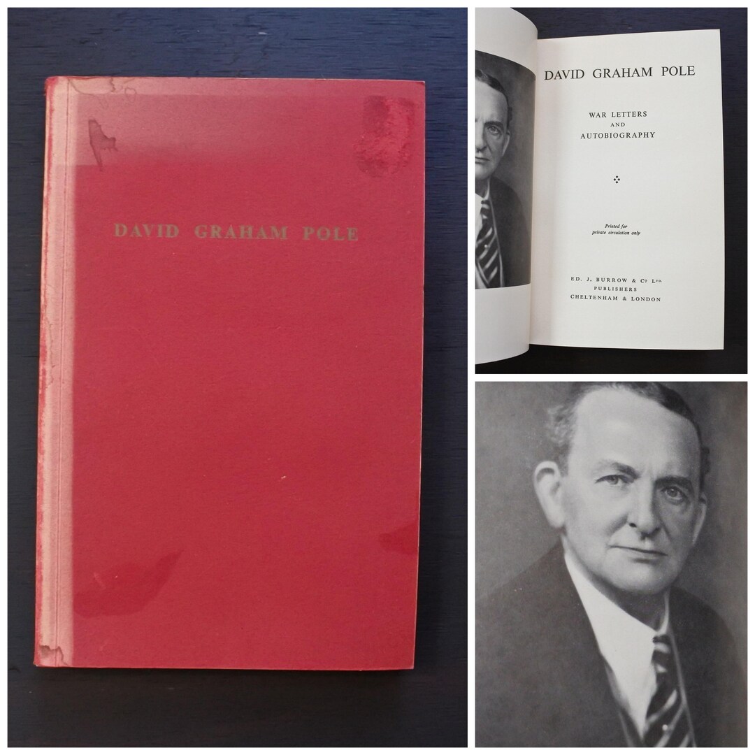 Rare Vintage David Graham Pole War Letters and Autobiography, WW1 Major ...