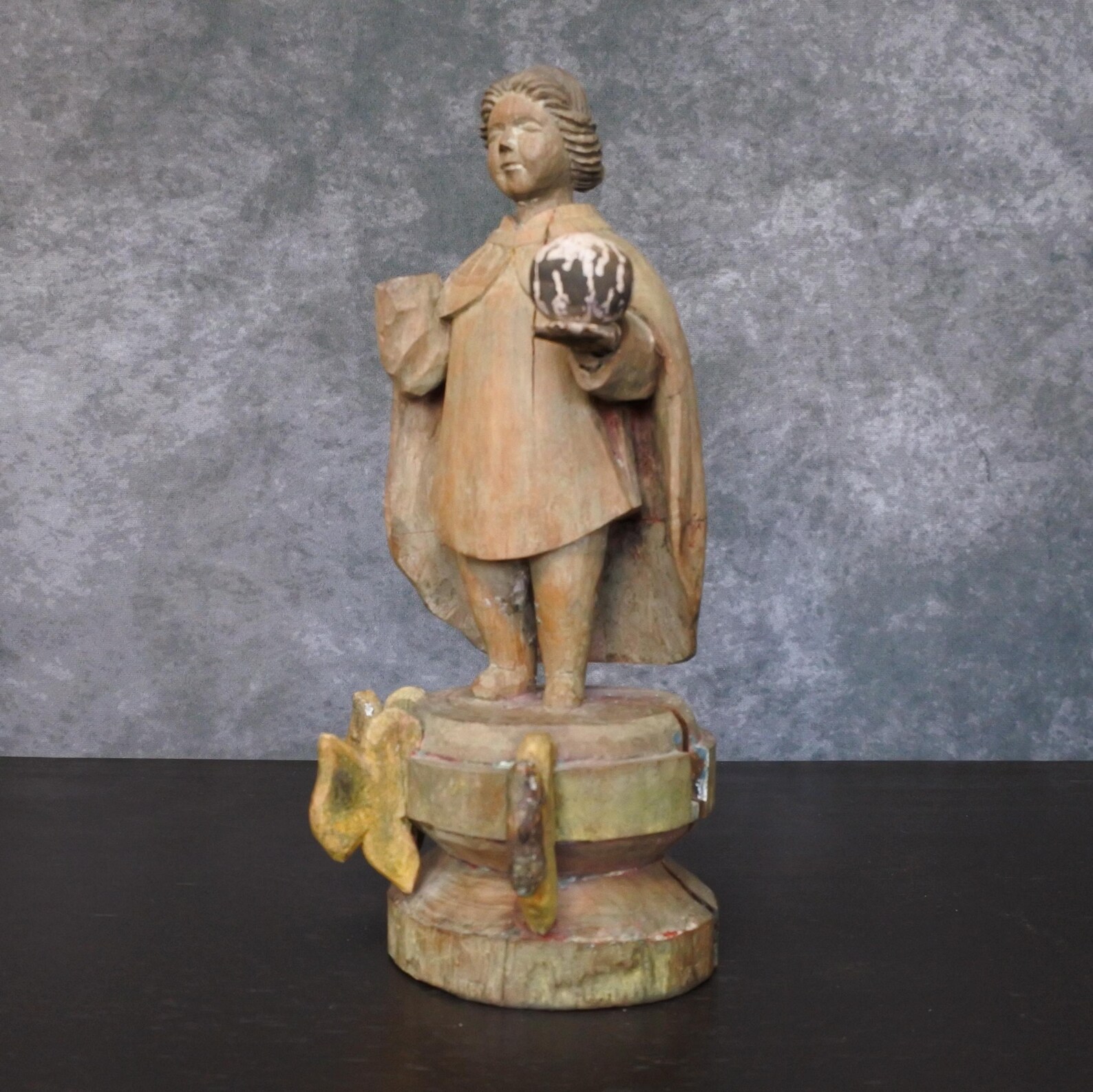Antique 1800s Santo Nino Christ Child Spanish Colonial Folk Art Carving ...