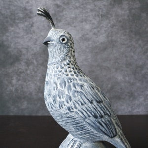 Vintage Rare Howard Pierce Large Hydrocal Quail Art Pottery Figurine ...
