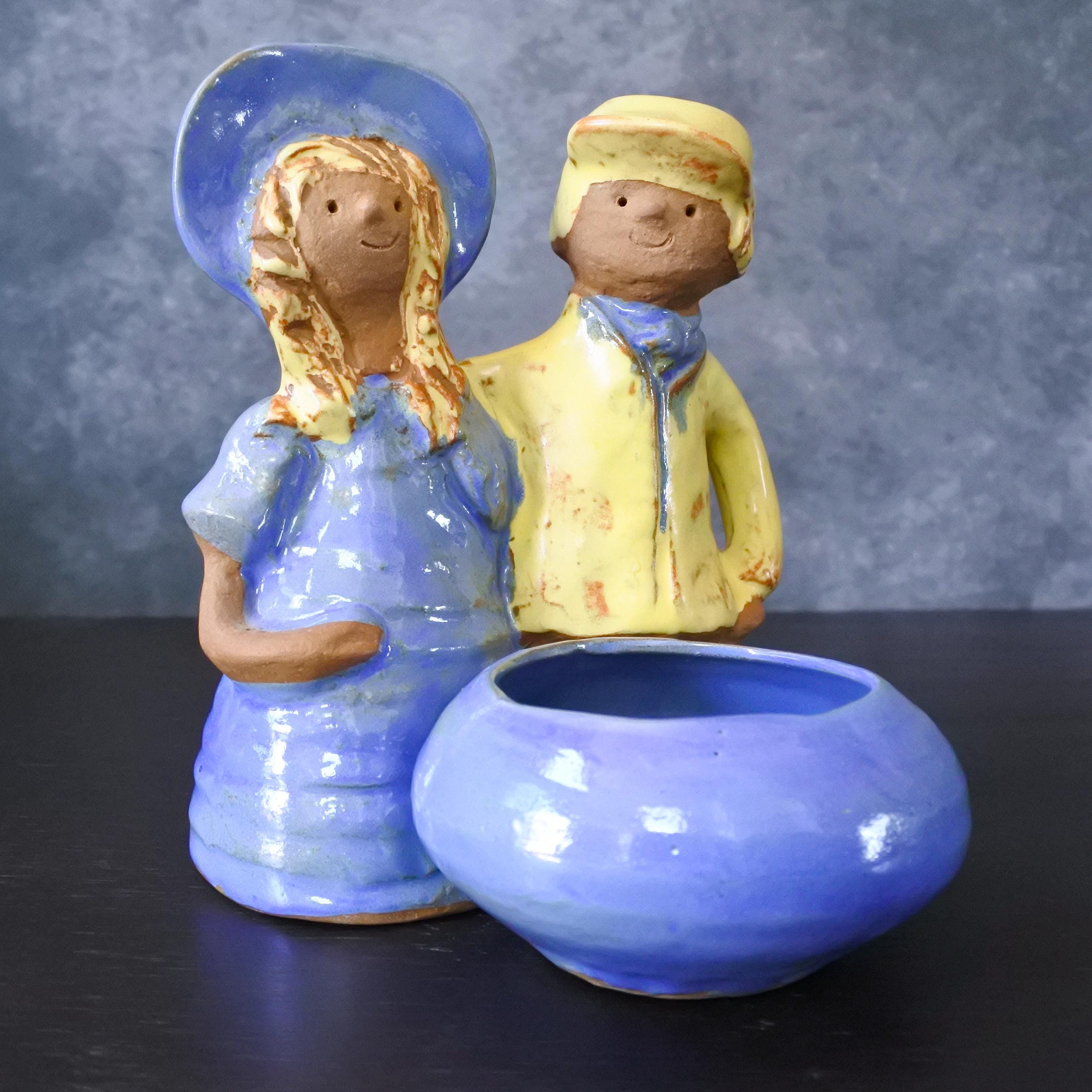 Vintage 1970s Jack & Jill Poppets by Poppytrail Metlox Pottery Helen ...