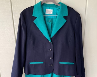 Vintage 1960s Pendleton Plaid 4 Piece Set, Pant Suit, Skirt Suit, Size ...