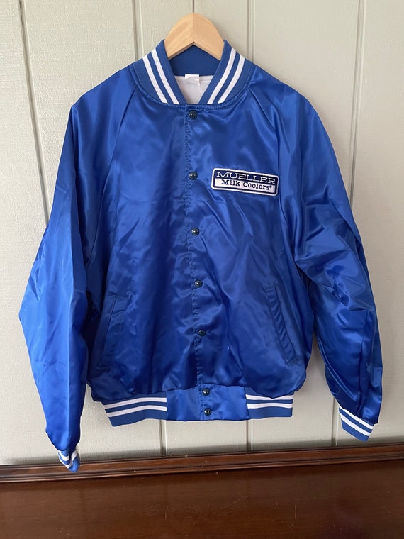 Muellers Milk Coolers Blue Satin Jacket - Gem