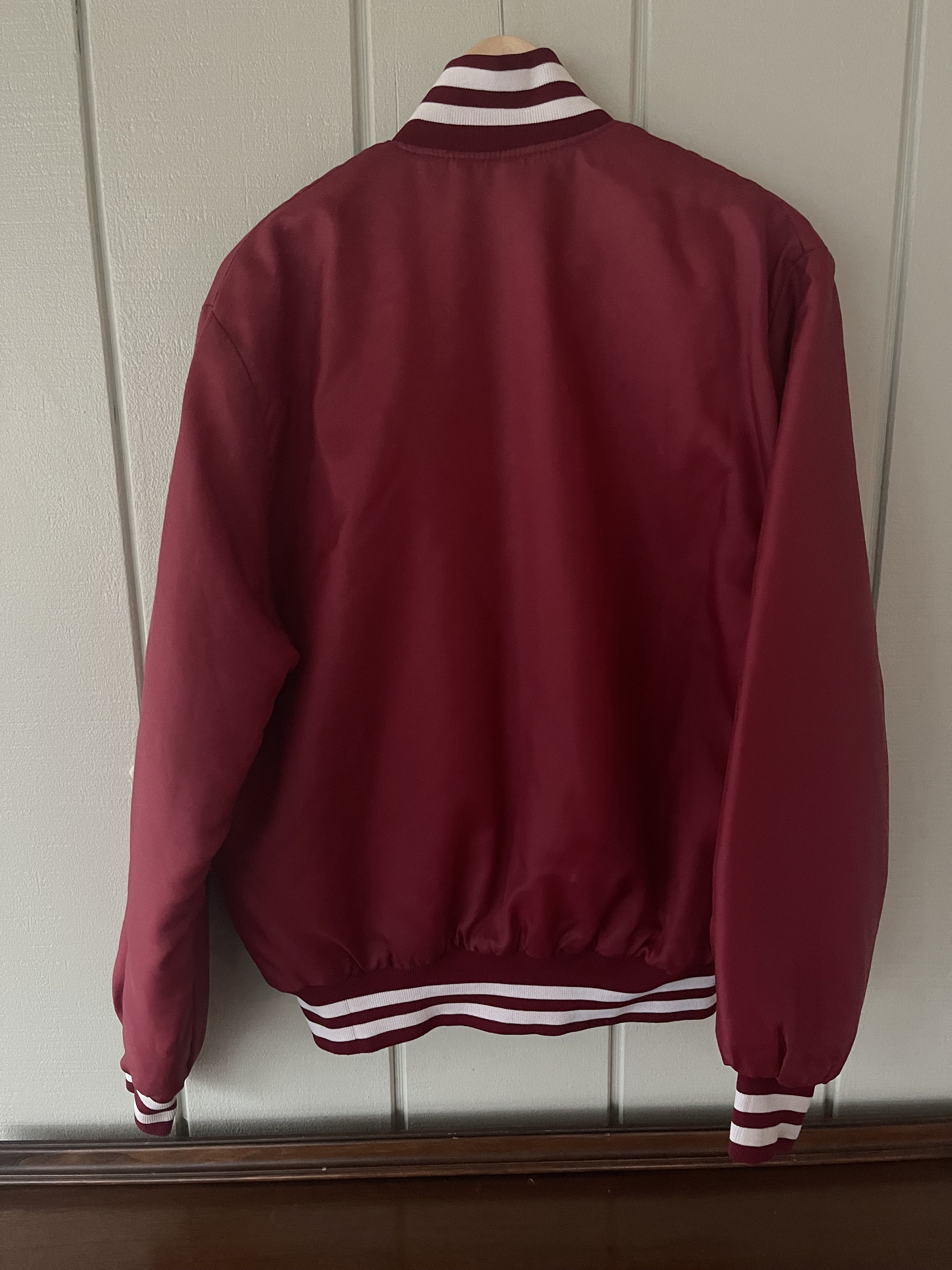 Fairmont Maroon Nylon Coat by Gem Sportswear - Etsy