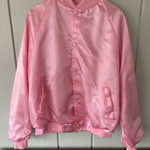 The Hubcaps Rockabilly Band Pink Satin Bomber Jacket - Etsy