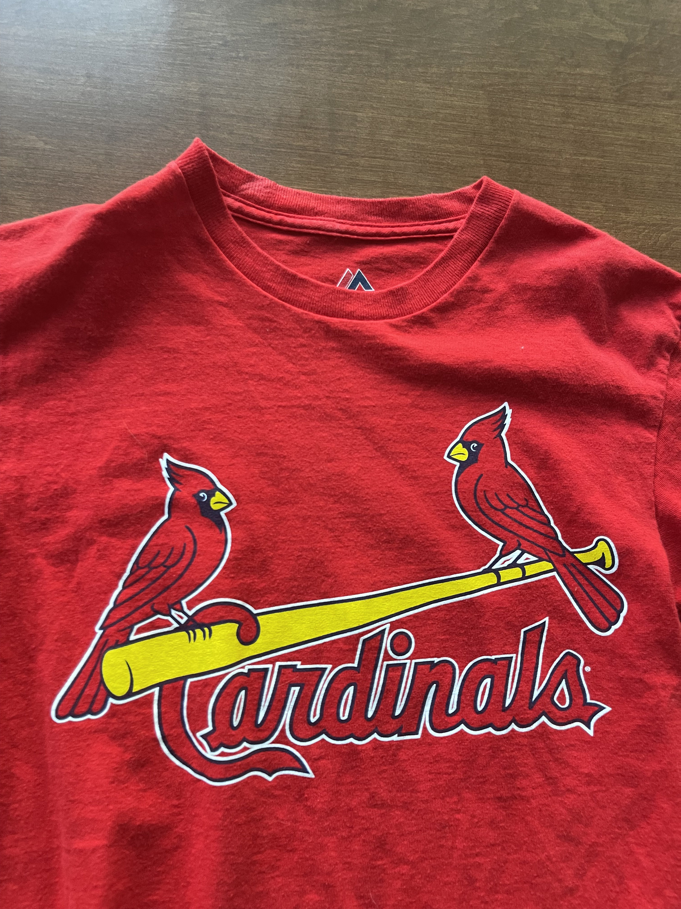 St. Louis Cardinals Majestic Red T-shirt #50 - Etsy