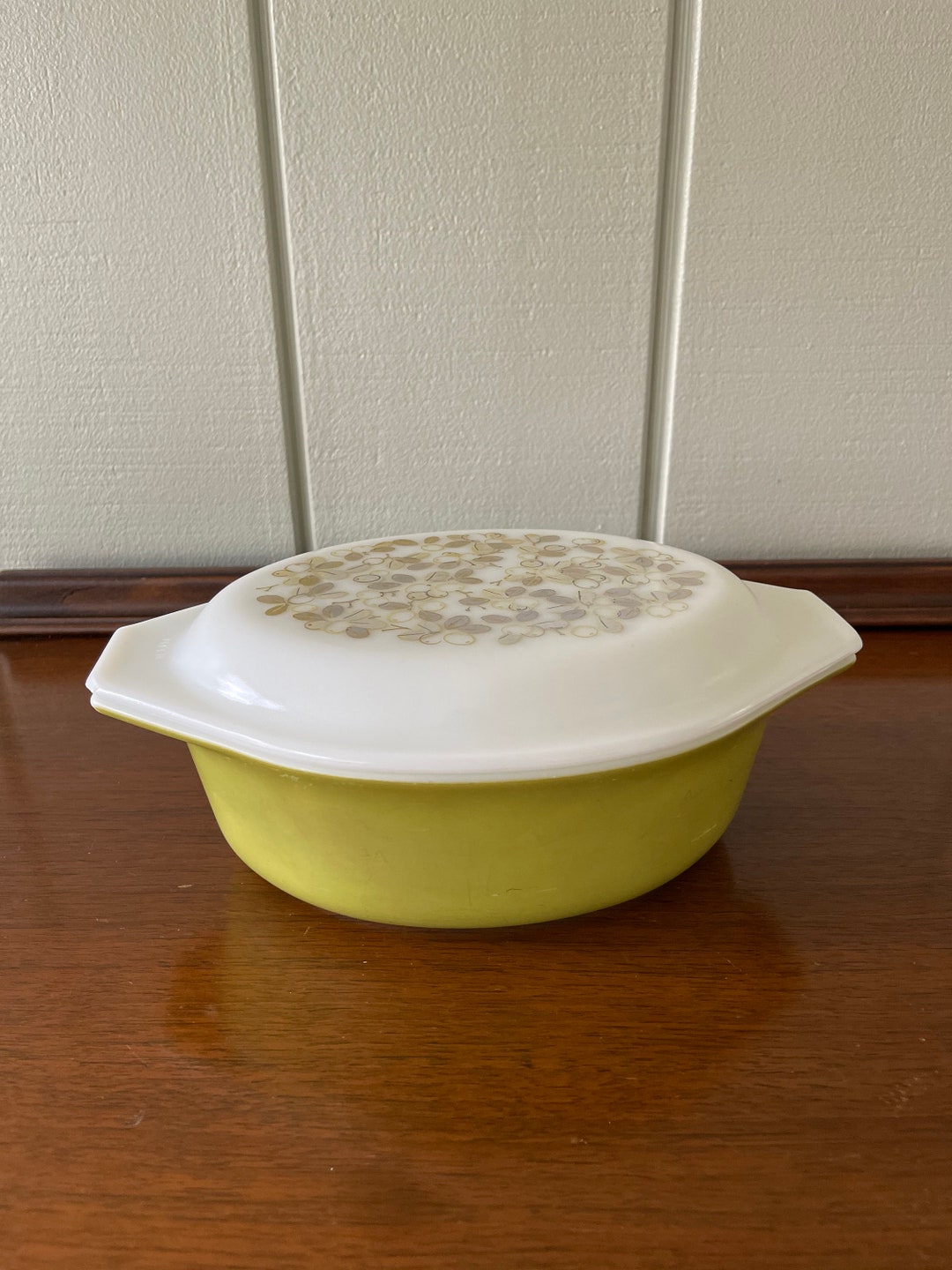 Pyrex #043 Verde Olive Green 1-1/2 QT. Casserole Dish With Lid - Etsy