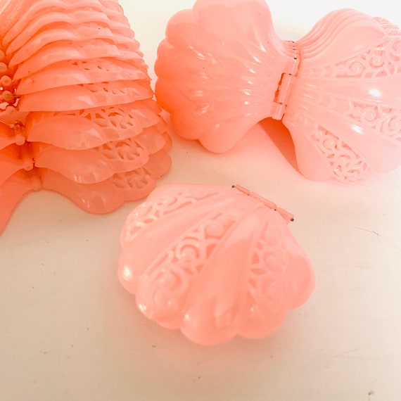 Vintage 1960s NOS Pink Plastic Seashells Scallop Clamshell - Etsy