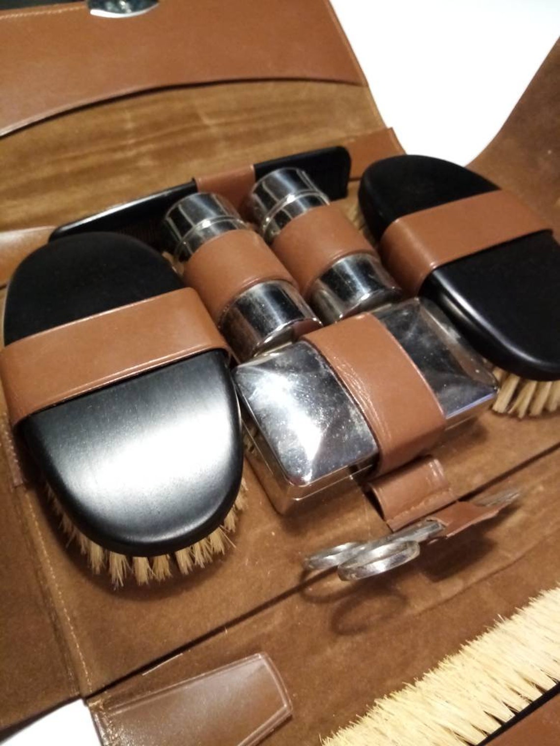 Vintage Men's Grooming & Shaving Travel Kit / Pouch | Etsy