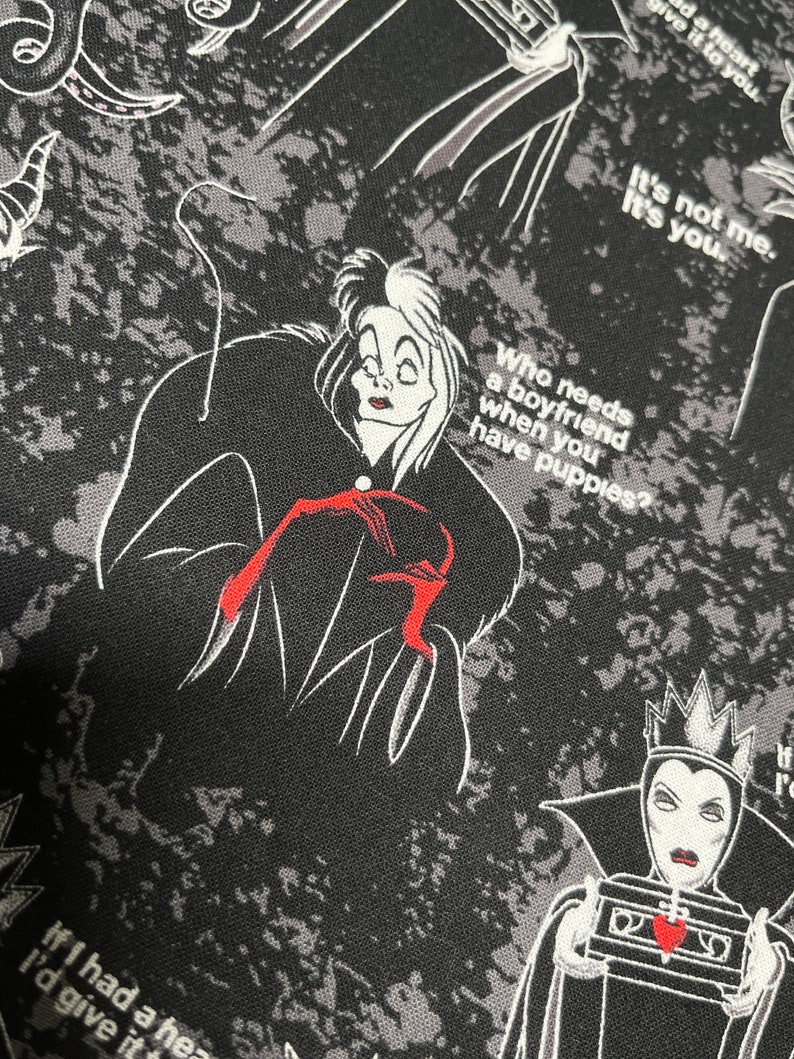Disney's Villains Memes Cotton Fabric. - 1/2 Yd | Springs Creative ...
