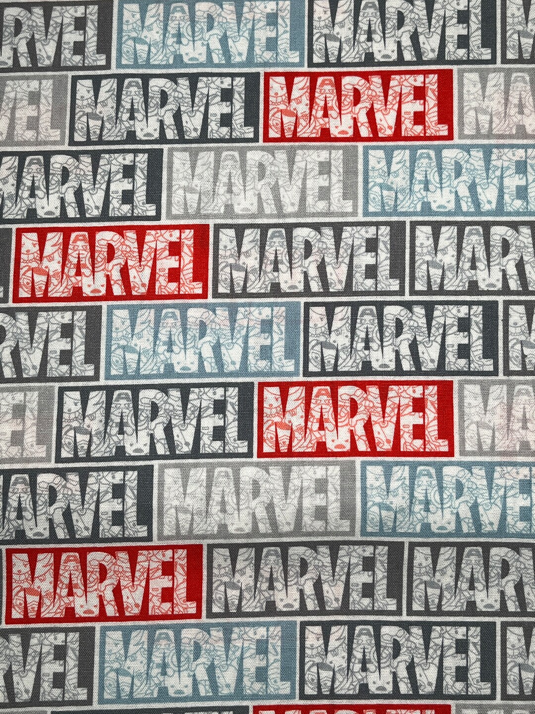 Marvel Character Brick Cotton Fabric 1/2 Yd Springs Creative Destash - Etsy