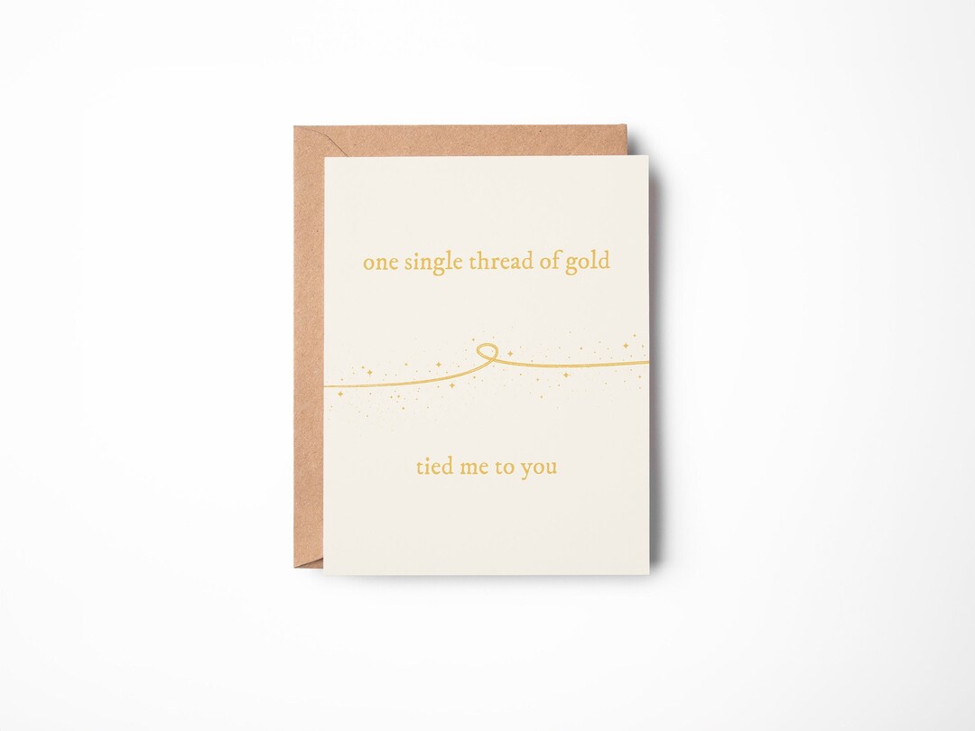 Invisible String Card | Valentine's Day 2024 | Blank A2 With Kraft ...