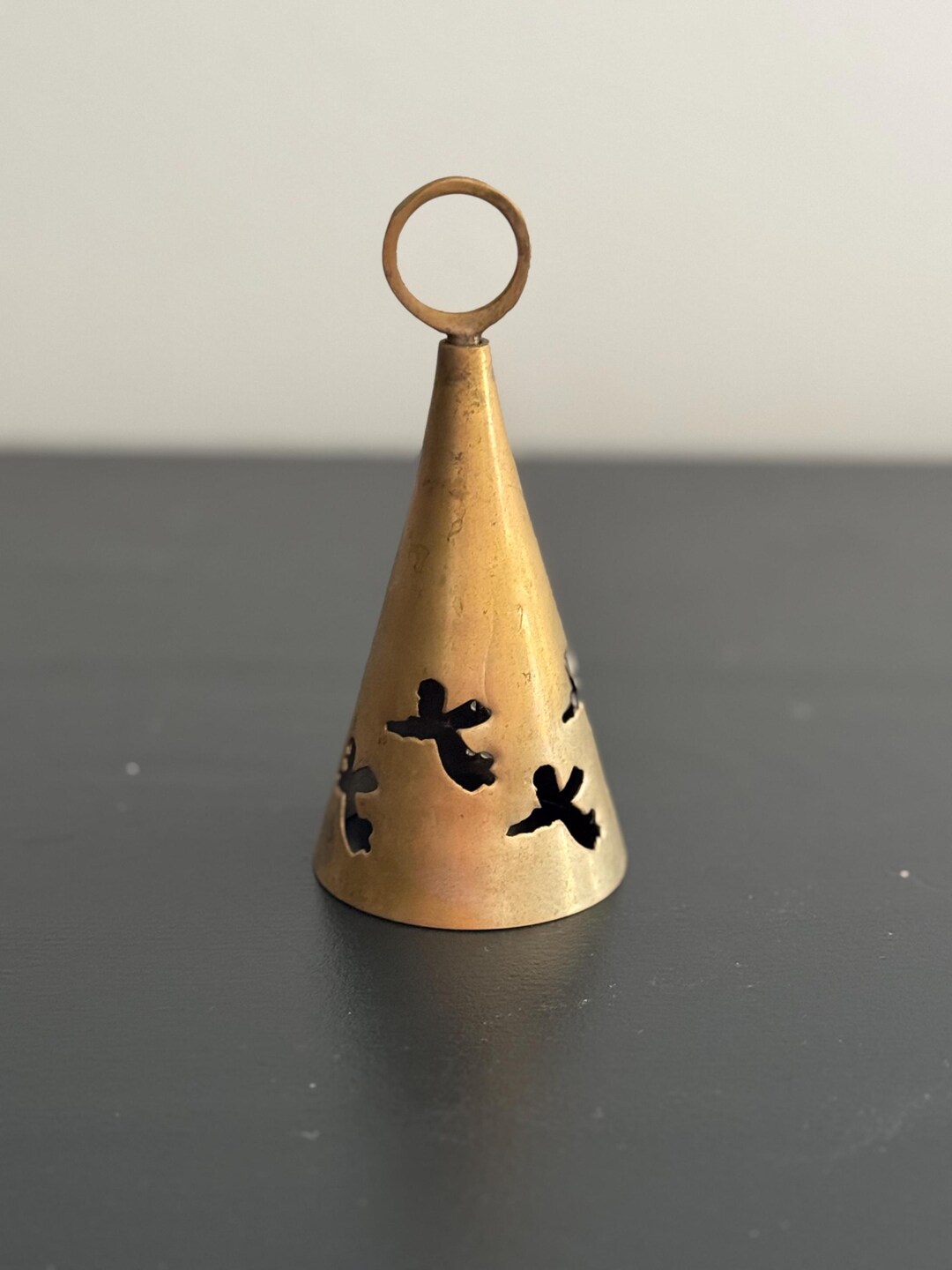 Brass Bell With Angel Cutouts - Etsy