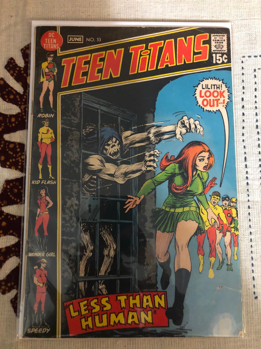 Vintage Comics DC Comics Teen Titans Number 33 May 1971 Fantastic Cover ...