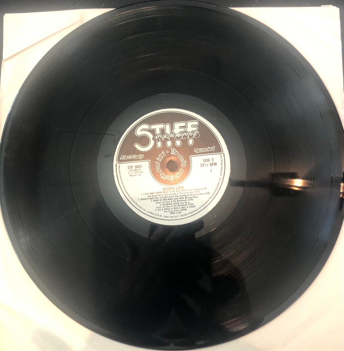 Stiffs Live STF 0001 Stiff Records 1978 Compilation LP Nick - Etsy