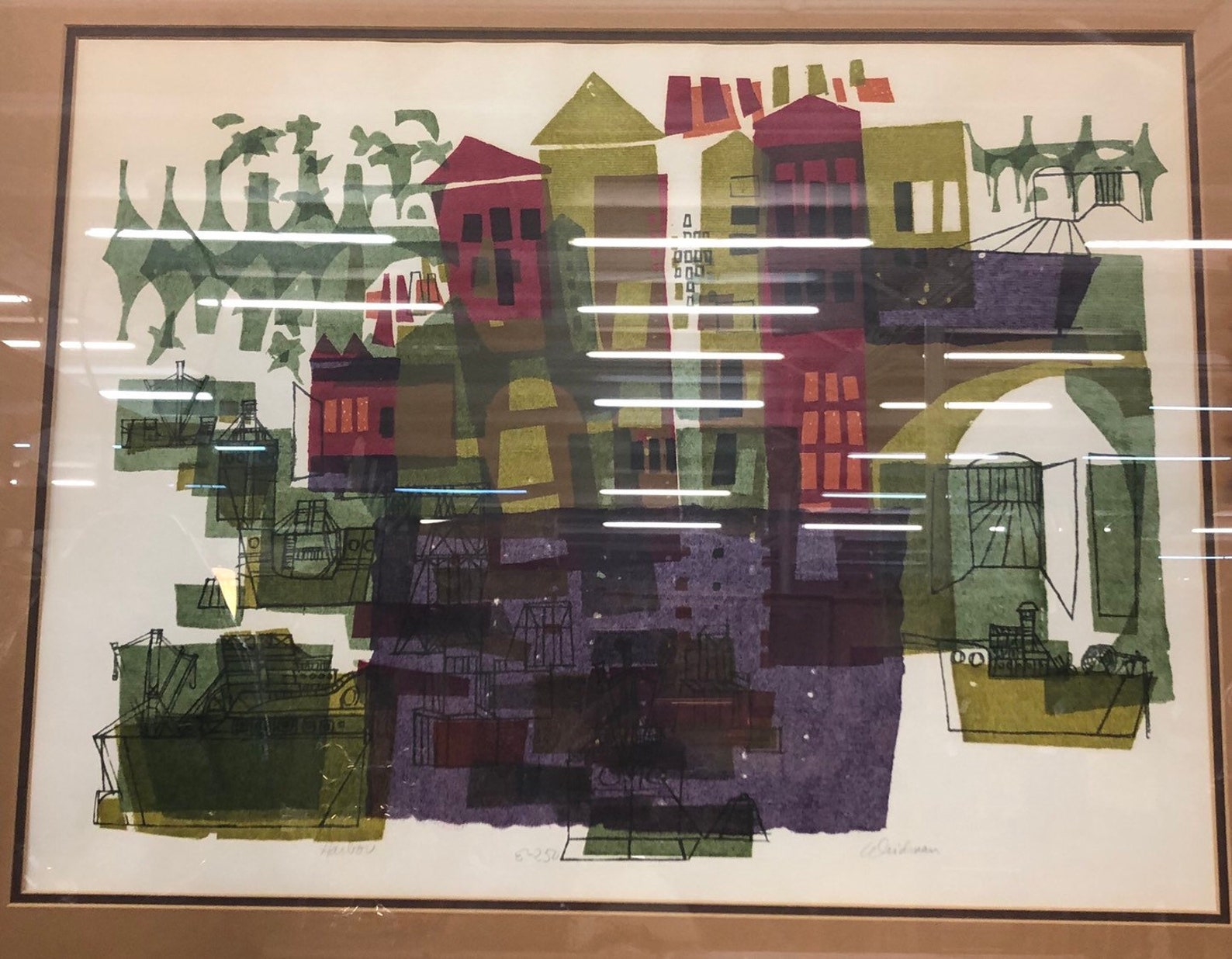 Rare David Weidman Lithograph Signed Fantastic Size Original - Etsy