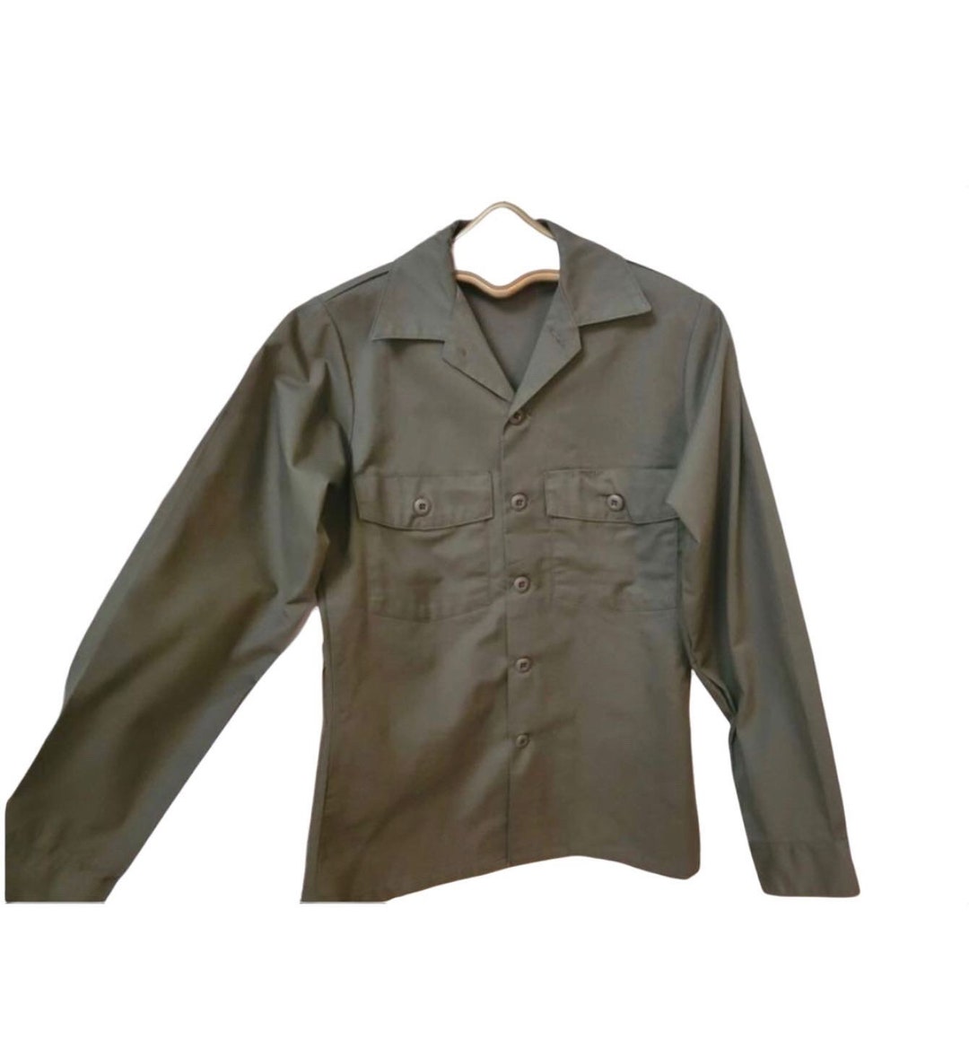 Vintage Military Late Vietnam War Era OG 507 Cotton Poly Utility ...