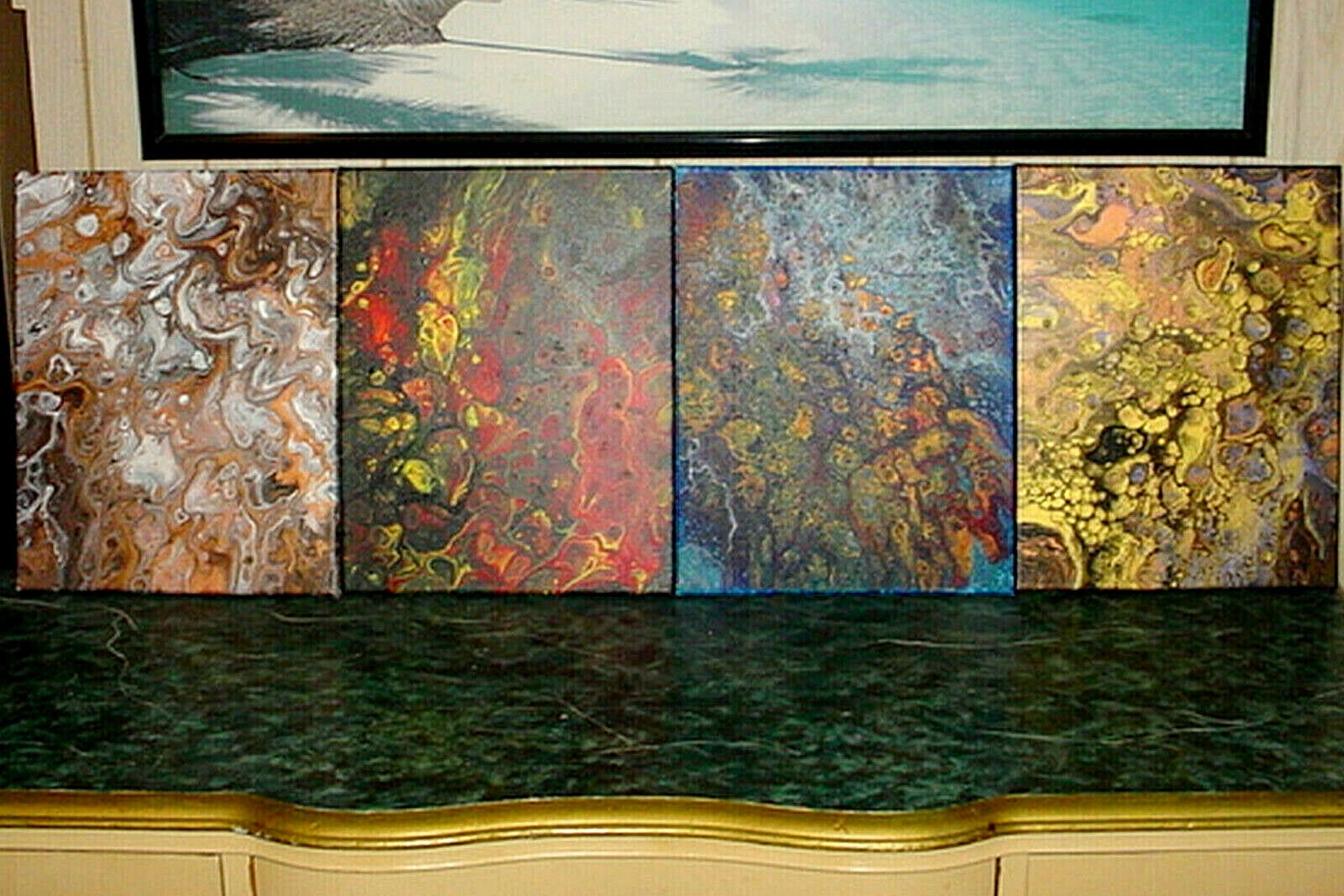 Set of 4 Acrylic Paintings Four Seasons Each 11 X 14 Total - Etsy