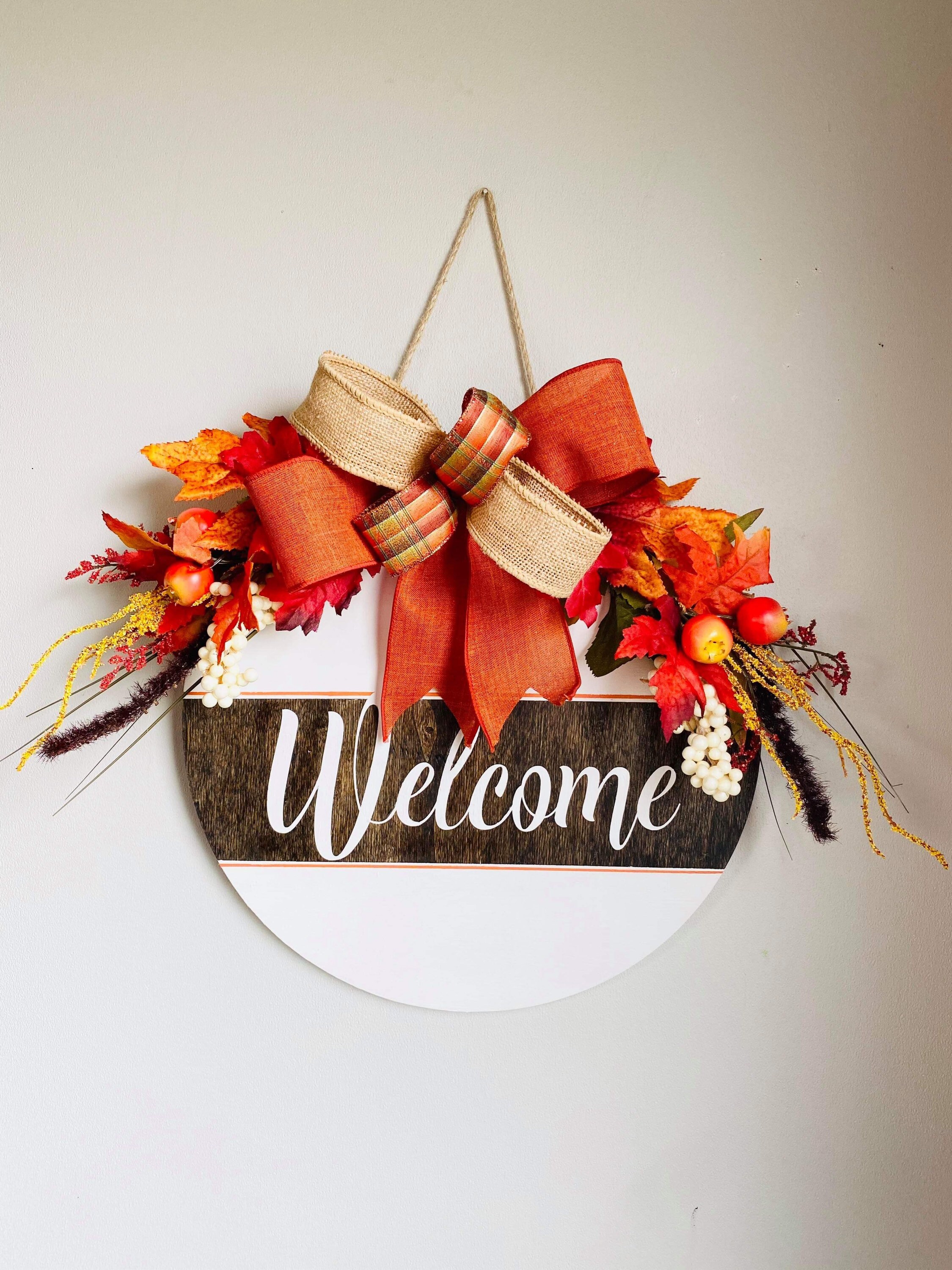 Fall Welcome Door Sign Fall Decor Custom Personalized | Etsy